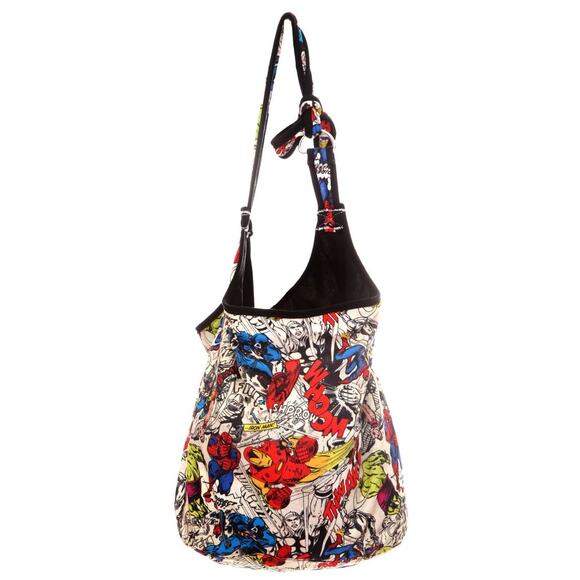Marvel | Bags | Marvel Universe Heroes Hobo Bag Purse Spiderman Iron ...